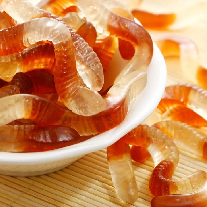 Halal Mexican Candy Soda Flavored Sour Worms Candy Gummy Candy - Buy ...