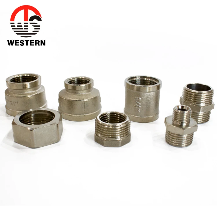 Hot Male Sanitary Brass Galvanized Chrome Plated Hexagonal Nipple ...