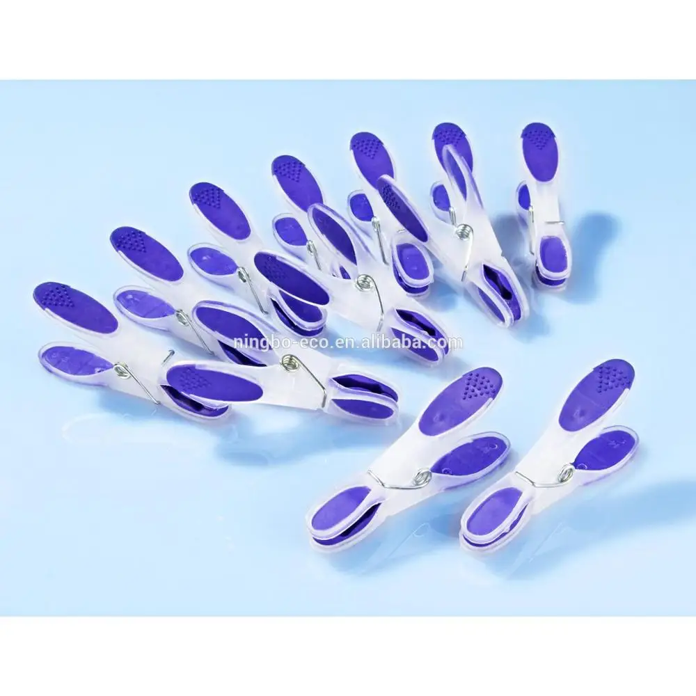 Colorful And Flower Design Set Of 24pcs Plastic Clothespin Big Plastic ...