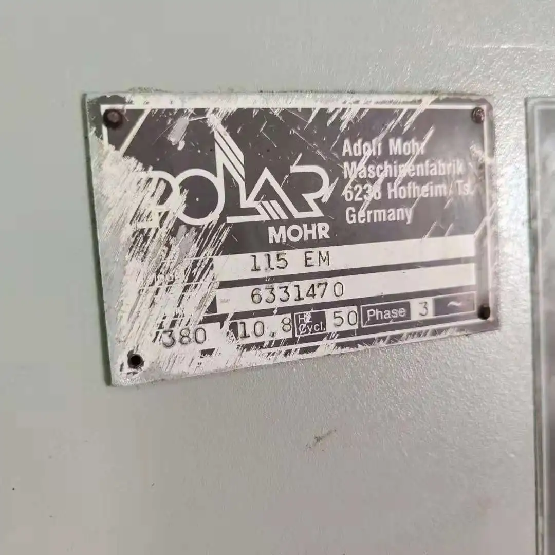 Polar 115 Automatic Guillotine Paper Cutting Machine - Used, 3-Month ...