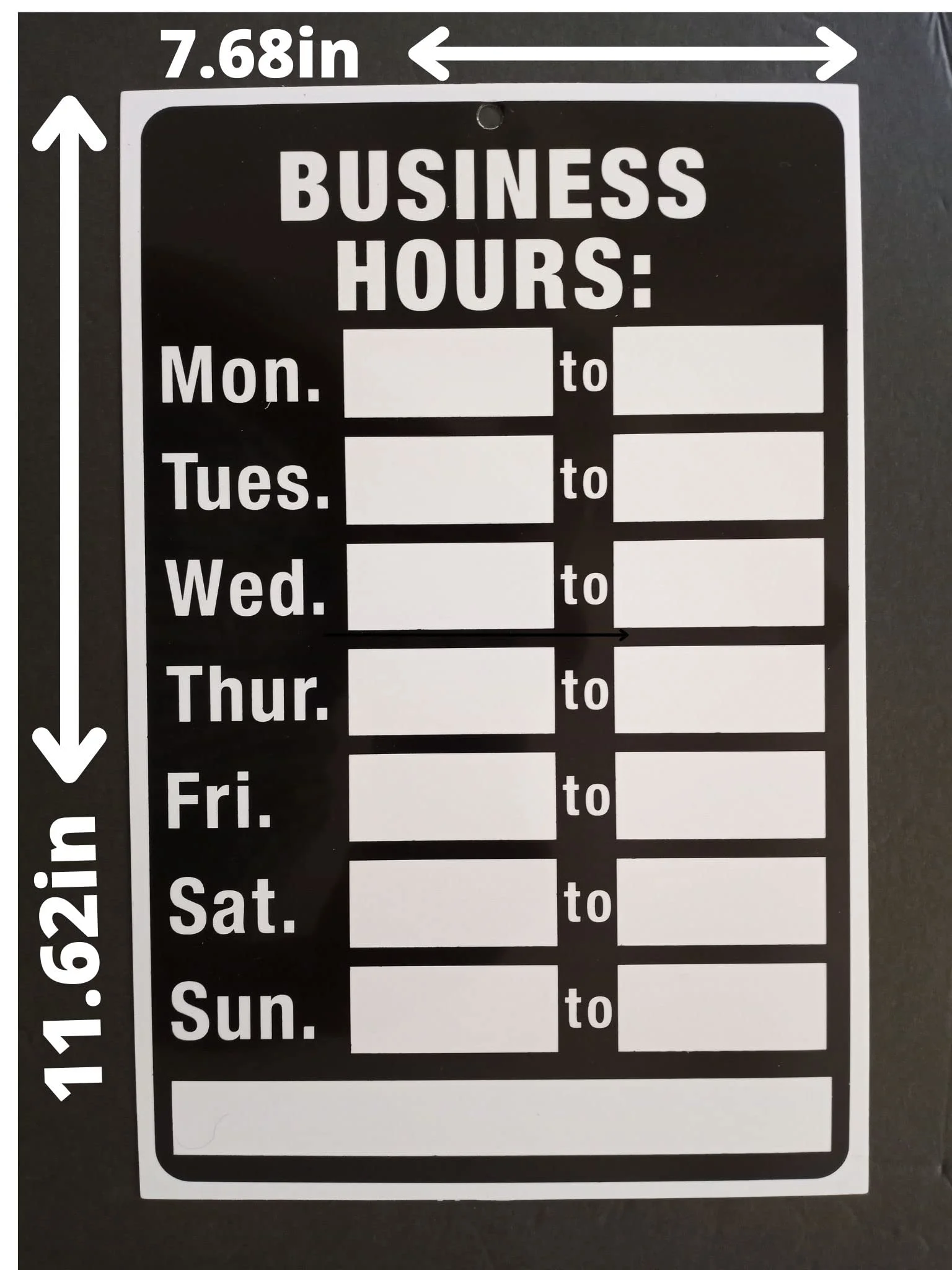 Business Hours Sign For Glass Door,Hours Of Operation,Store Hours For ...