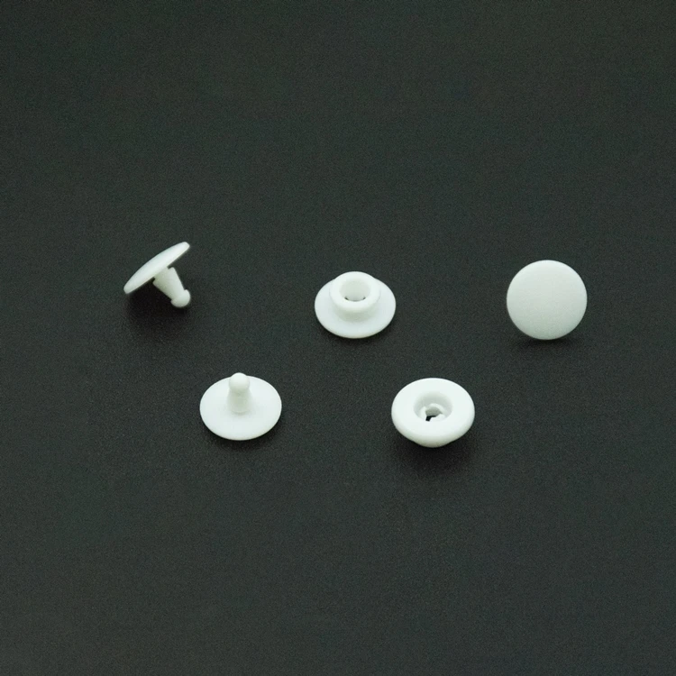 Environmentally Friendly Nylon Snap Rivets - White Plastic Fastener ...
