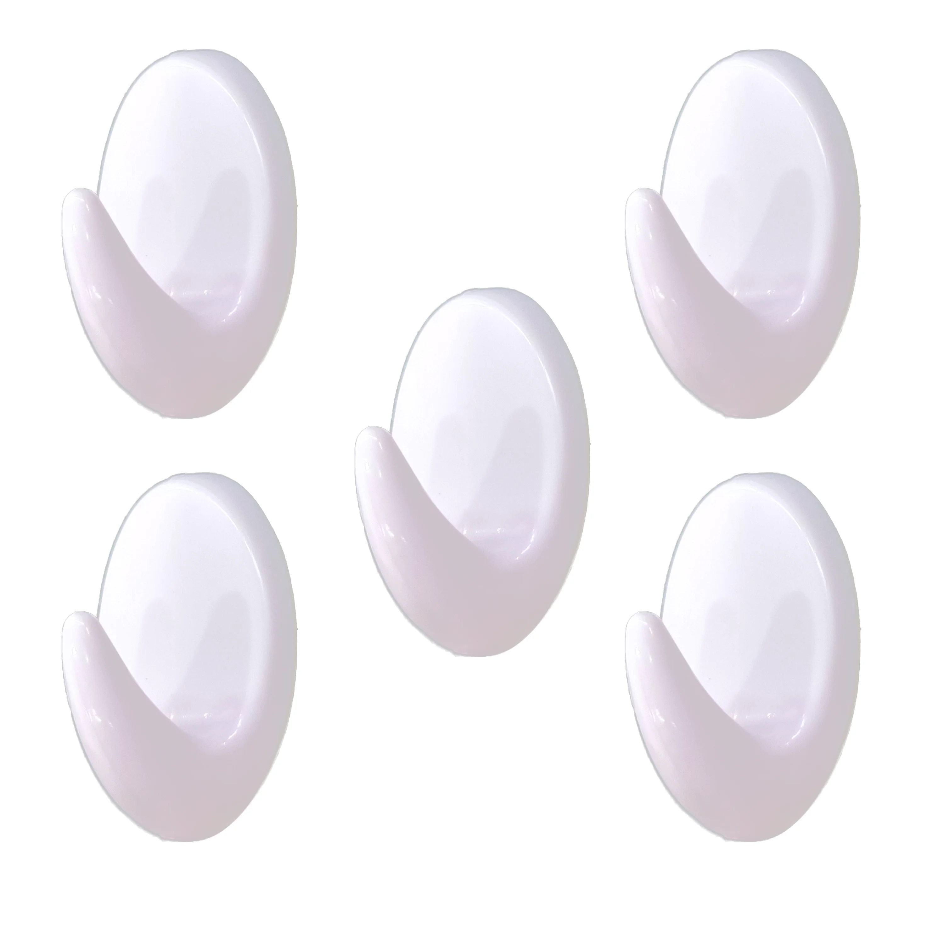 2 Pcs 8cm *3cm Removable Hook Adhesive Stick On Hook Removable Plastic ...