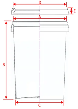Trusted Grade 20l Tapered Pail (nupail) Industrial Heavy-duty 5 Gallon ...