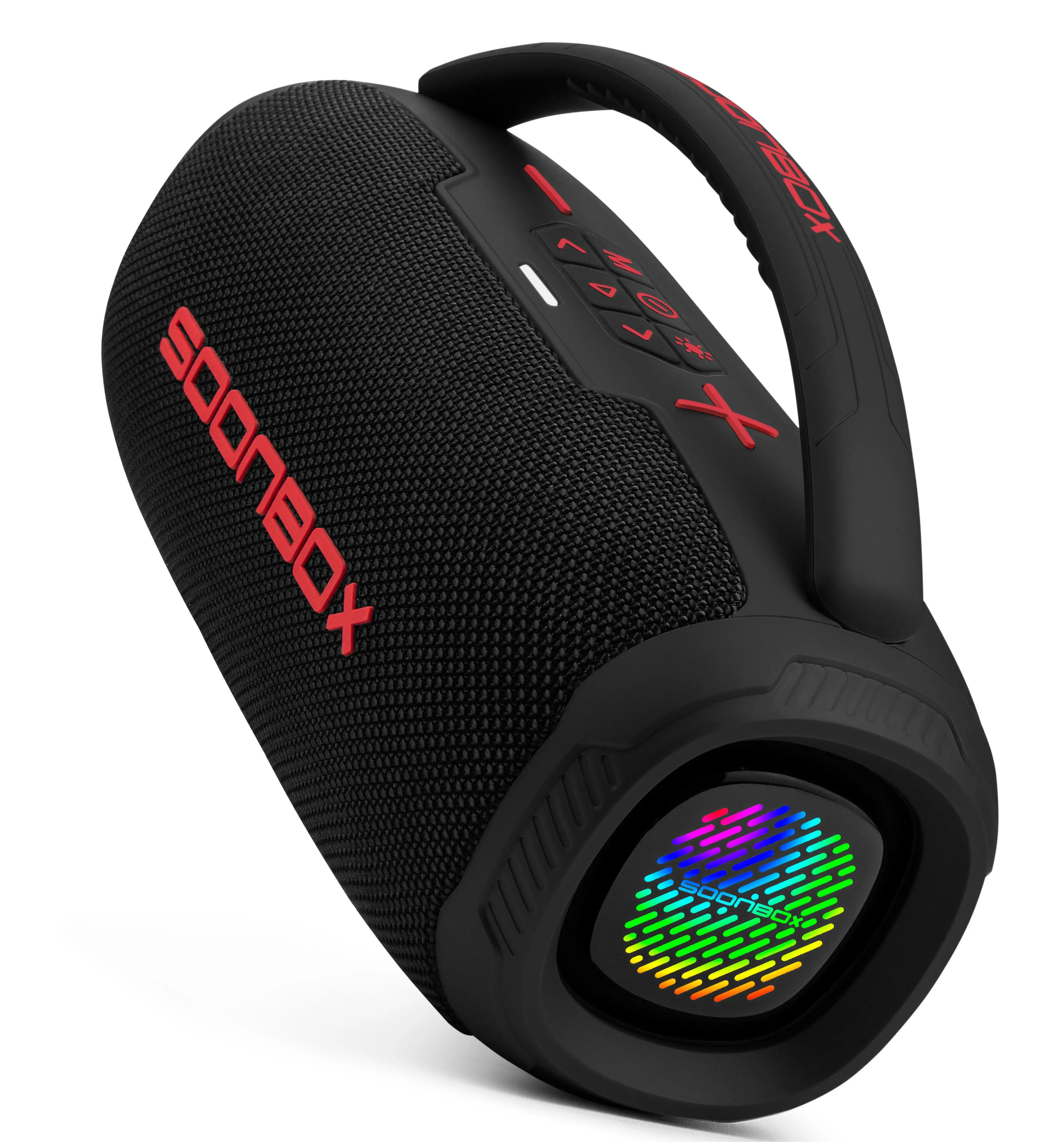 Colorful RGB Lights Amplifier Boombox Bass Stereo Subwoofer Outdoor HD ...