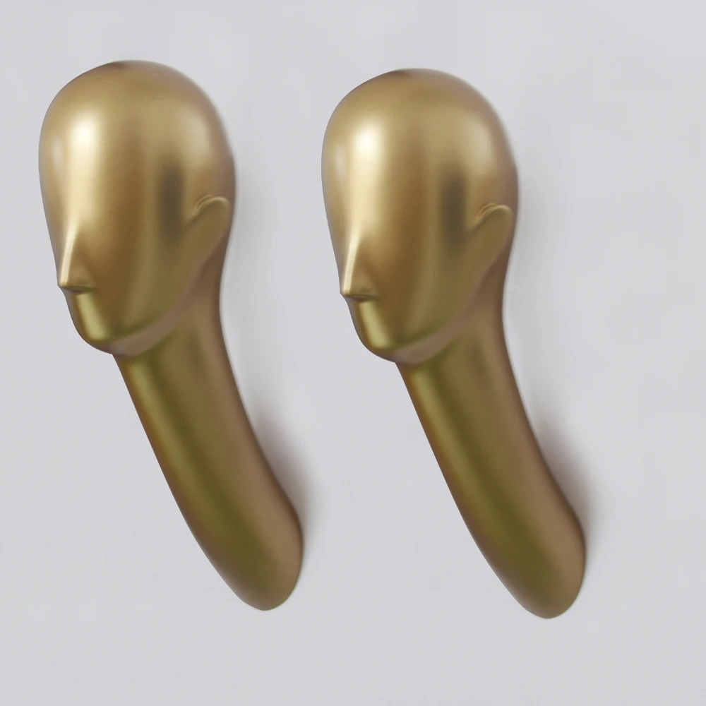 2020 Wall-Mounted Fiberglass Mannequin Head for Wigs Display