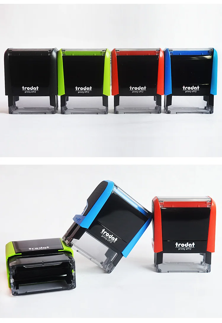 Trodat Stamp 4912 Office Self Inking Colorful Rubber Self-inking Stamp ...
