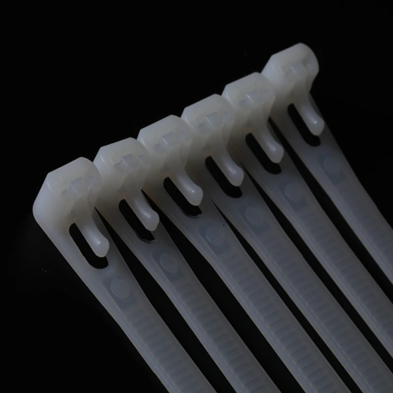 Releasable Cable Ties - Nylon 66, 75lbs, Free Adjustment