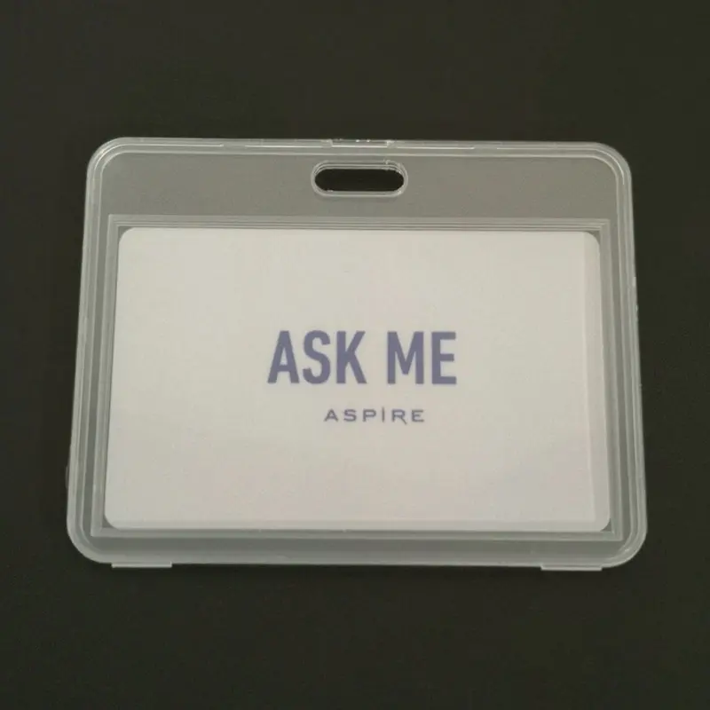 Flexible Transparent Hard Plastic Multi Id Card Holder Clear Pp Id Card ...