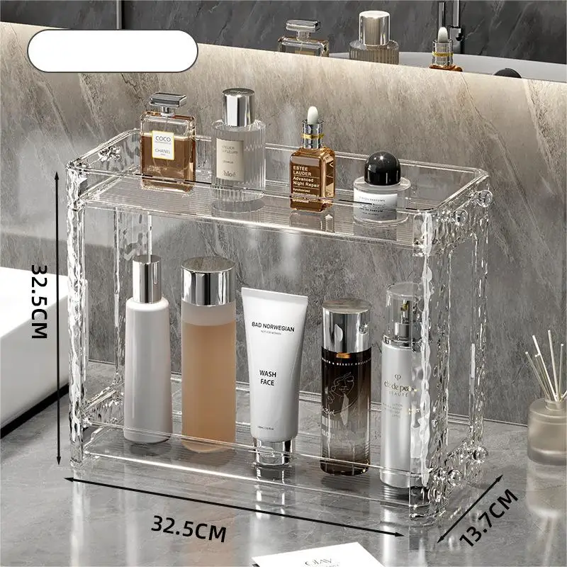 Space-saving Closet Organizer Clear Plastic Storage Rack Holder Storage ...
