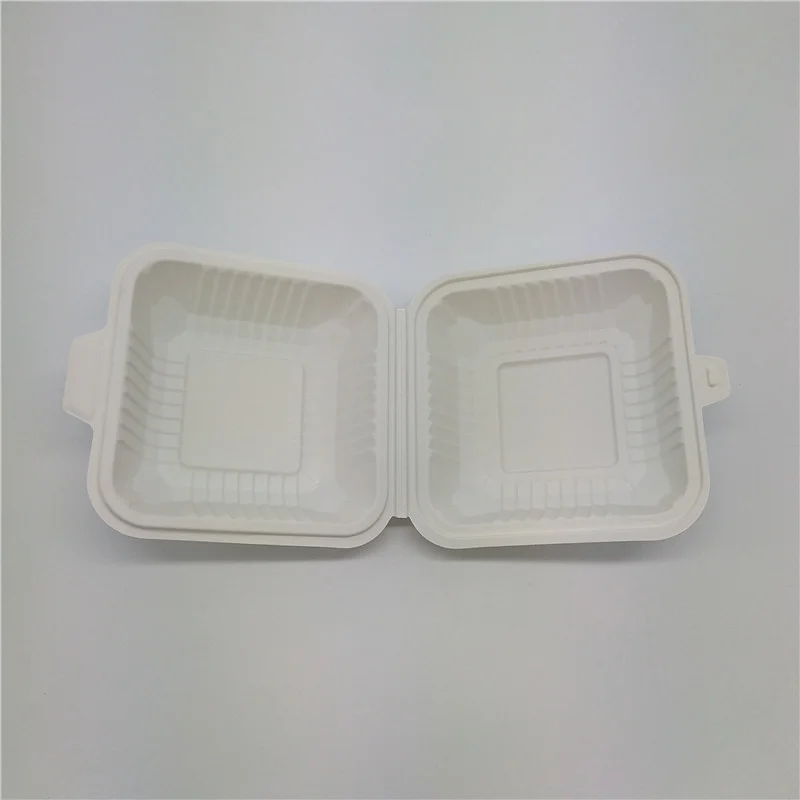 6" Compostable Cornstarch Clamshell Biodegradable Food Clamshell ...
