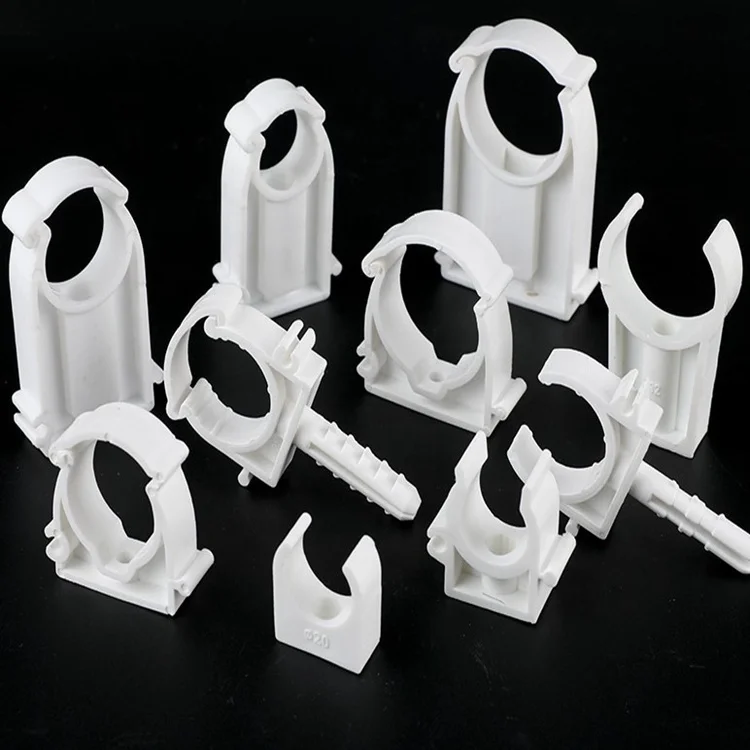 20 25 32 40 50mm Plastic Pvc Pipe Clip Garden Water Hose Pipe Holder U Lock Tube Fixed Clamp ...