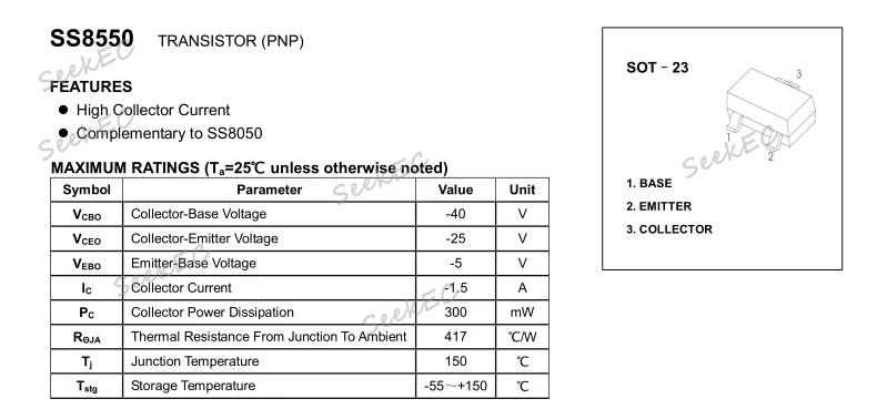 S8050 and S8550 Transistors - Reliable PNP and NPN Solutions