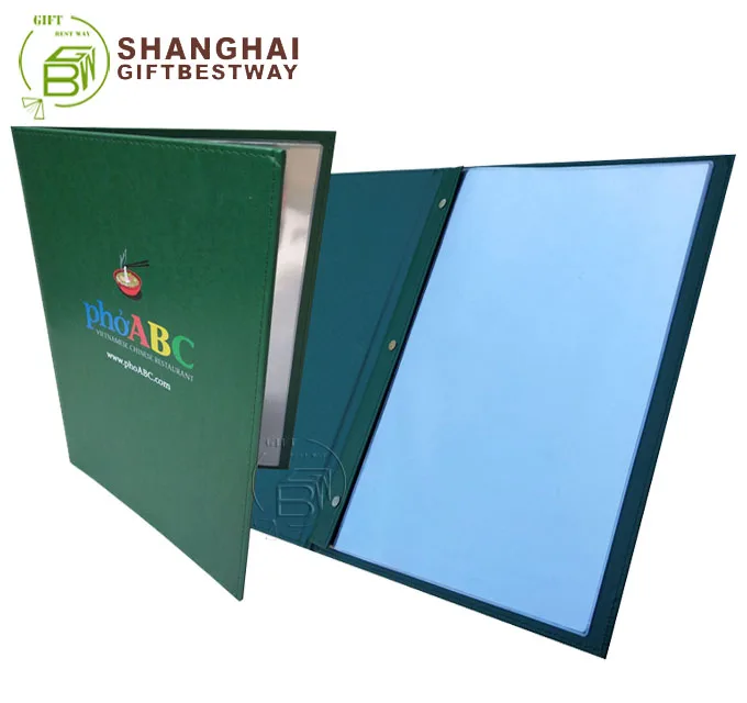 Leather Menu Book - Hardcover Restaurant Menu Design