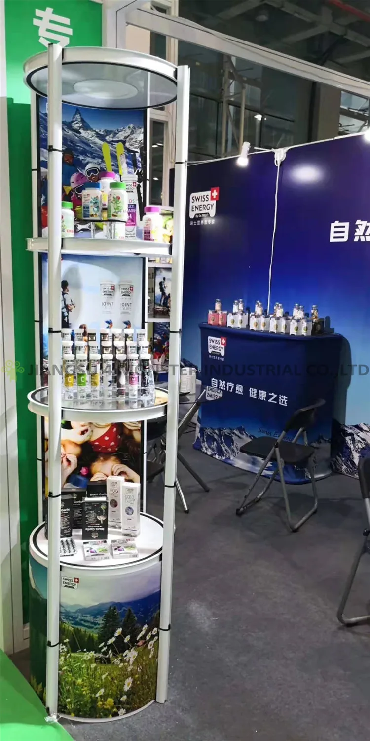 Twister Tower - Portable Spiral Display Stand for Exhibitions