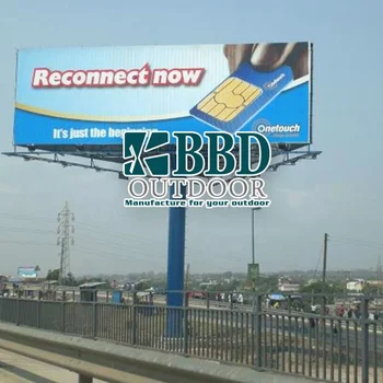 Unipole Three Side Billboard Advertising Tri Face Billboard - Buy ...