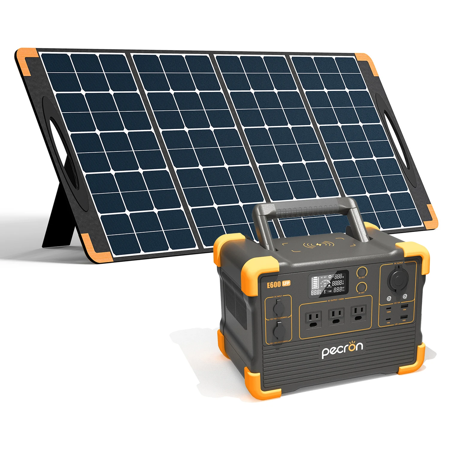 PECRON 192000mah Emergency Portable Power Station - Solar Energy System