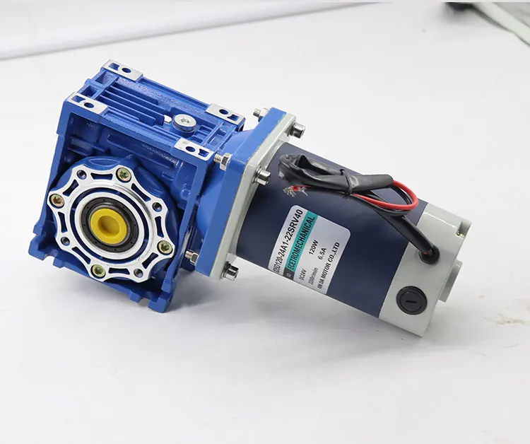 12v/24v 200w Dc Worm Gear Motor With Rv30 Speed Control,High Torque And ...