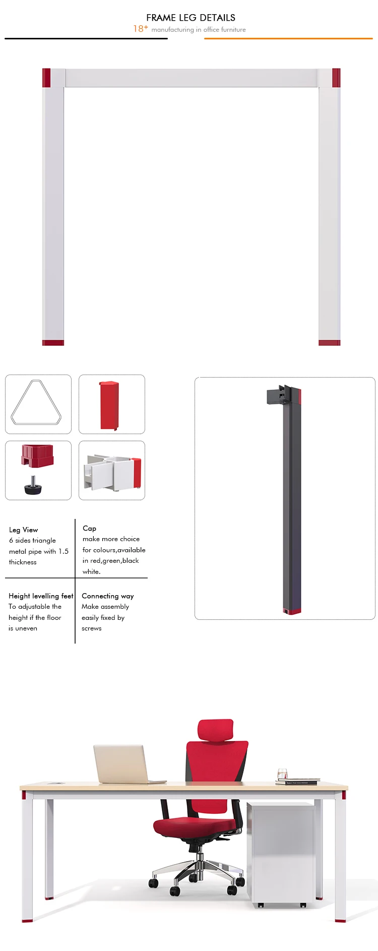 Modern Factory Stainless Metal Frame Furniture Steel Leg With Feets ...