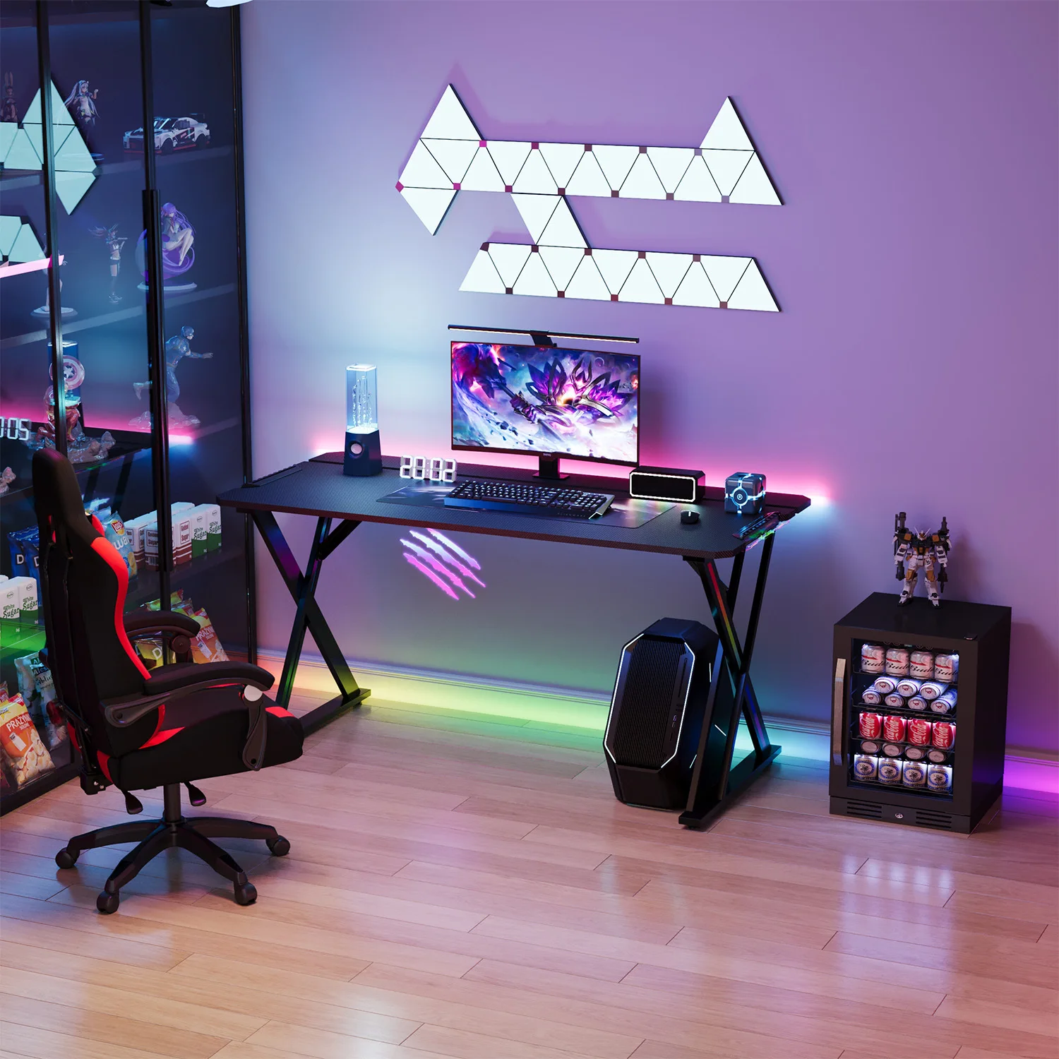 Custom E-sports Table Game Workbench Home Computer Desk For Bedroom ...