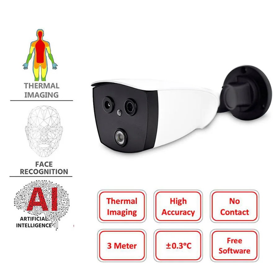 2mp Thermal Camera Fever Detection Ip Camera Ir Ai Human Body ...