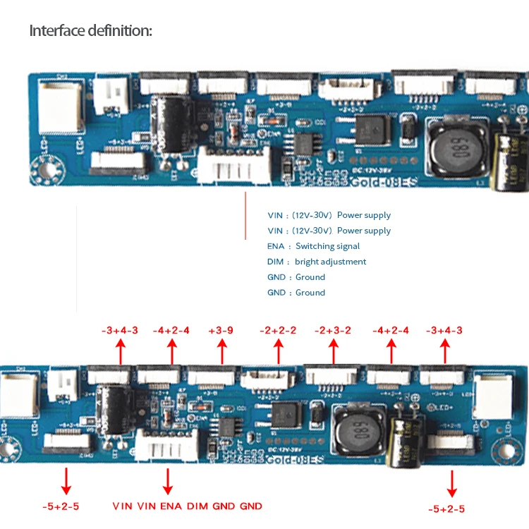 Factory Price Universal Led Backlight Inverter For Led Panel Gold-08e ...