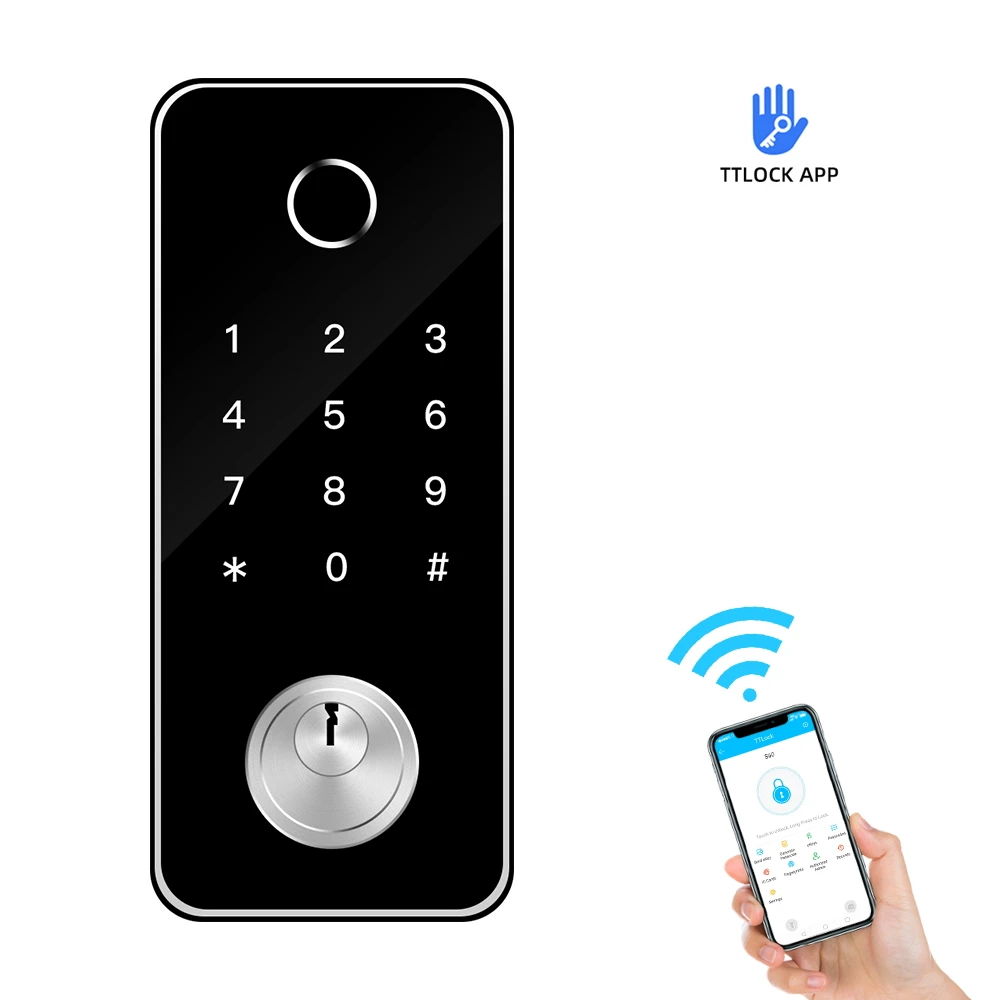 Wi-fi Smart Lock Key Less Entry Electronic Touchscreen Deadbolt ...