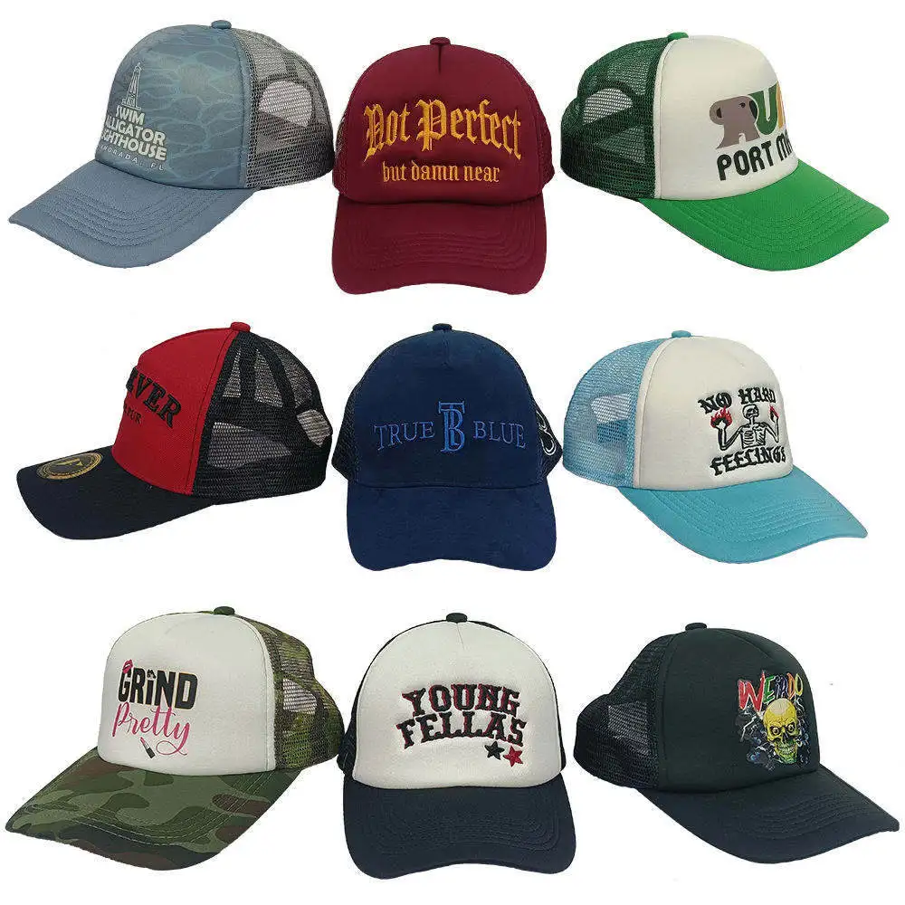 Wholesale Sponge Net Baseball Cap - Custom Logo Printing