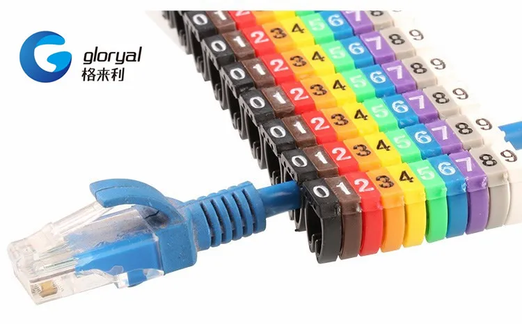 GLORYAL Cable Markers - Durable POM Labels for Identification