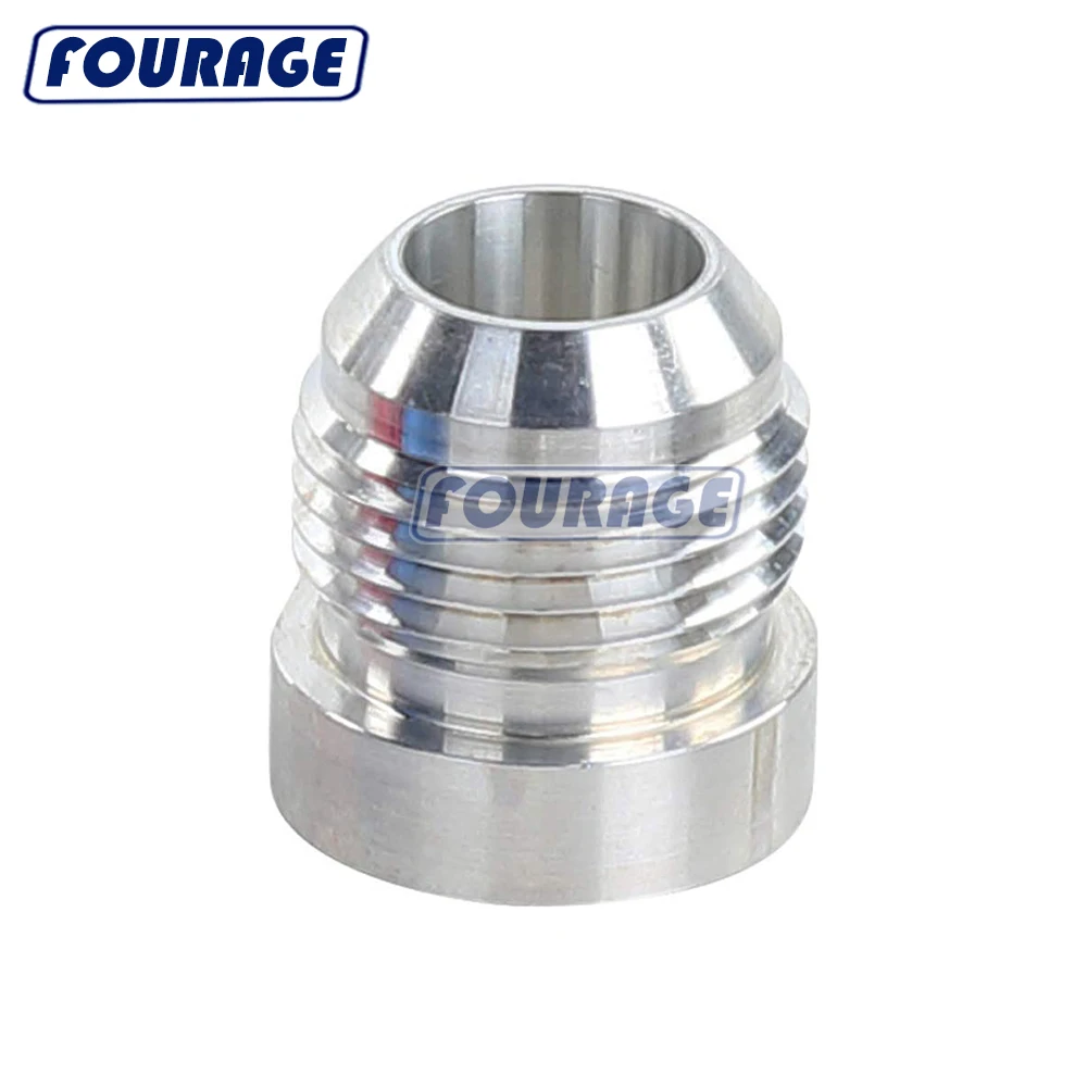 Aluminum Weld on Bung Fitting AN4 Male Flare Fuel Tank Adapter