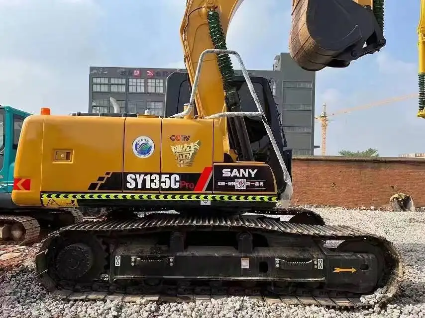 The Sany Sy135 Is A Used Crawler Excavator With 13 Tons Of Industrial ...