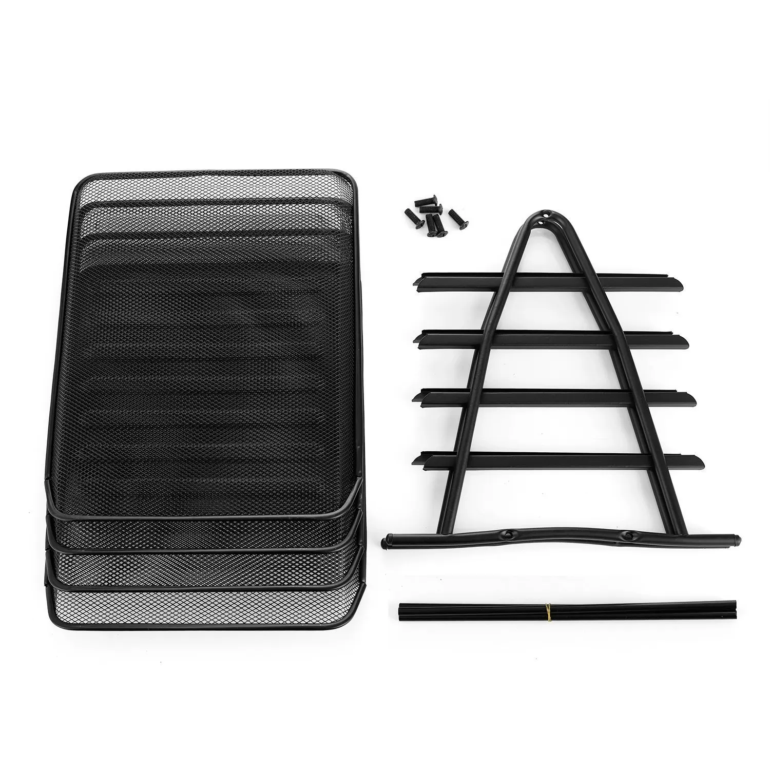 Wideny Office Desktop Wire Mesh Paper Tray - 4 Tier Stackable