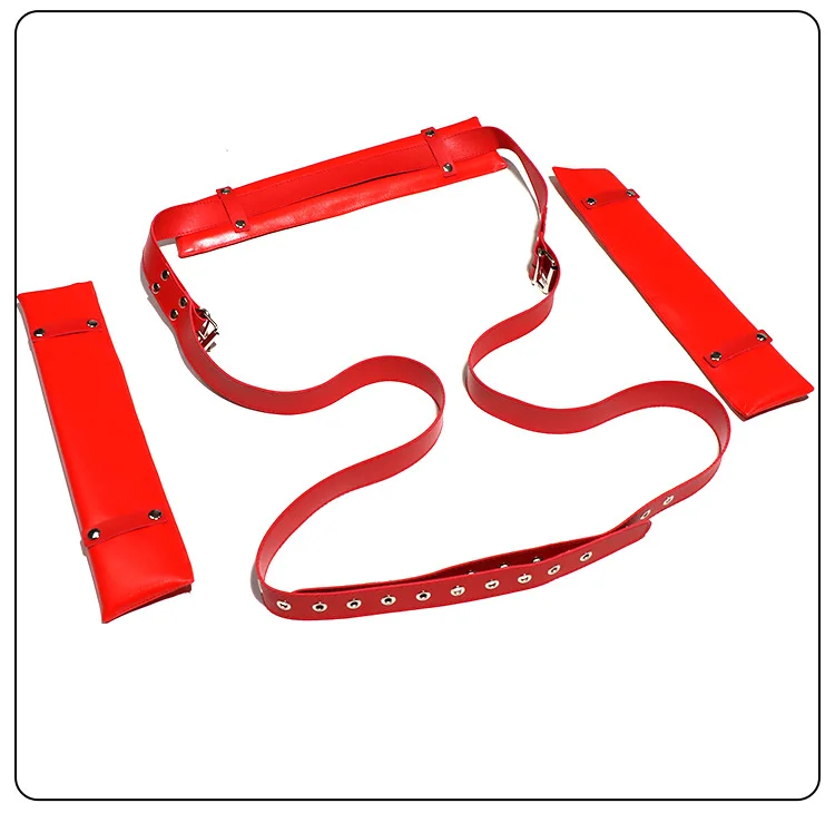 BDSM Adult Sex Toys for Couples Leather Harness Whip Bed Restraints Kit ...