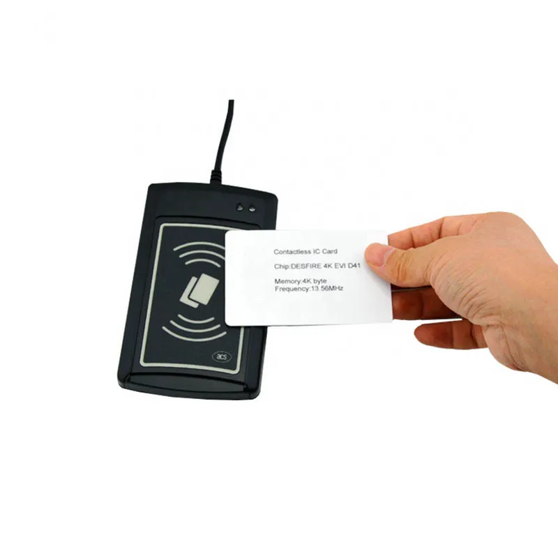 Rs232 Ic Card Reader /rfid Reader /m1 Card Writer Acr1281s-c8 ...