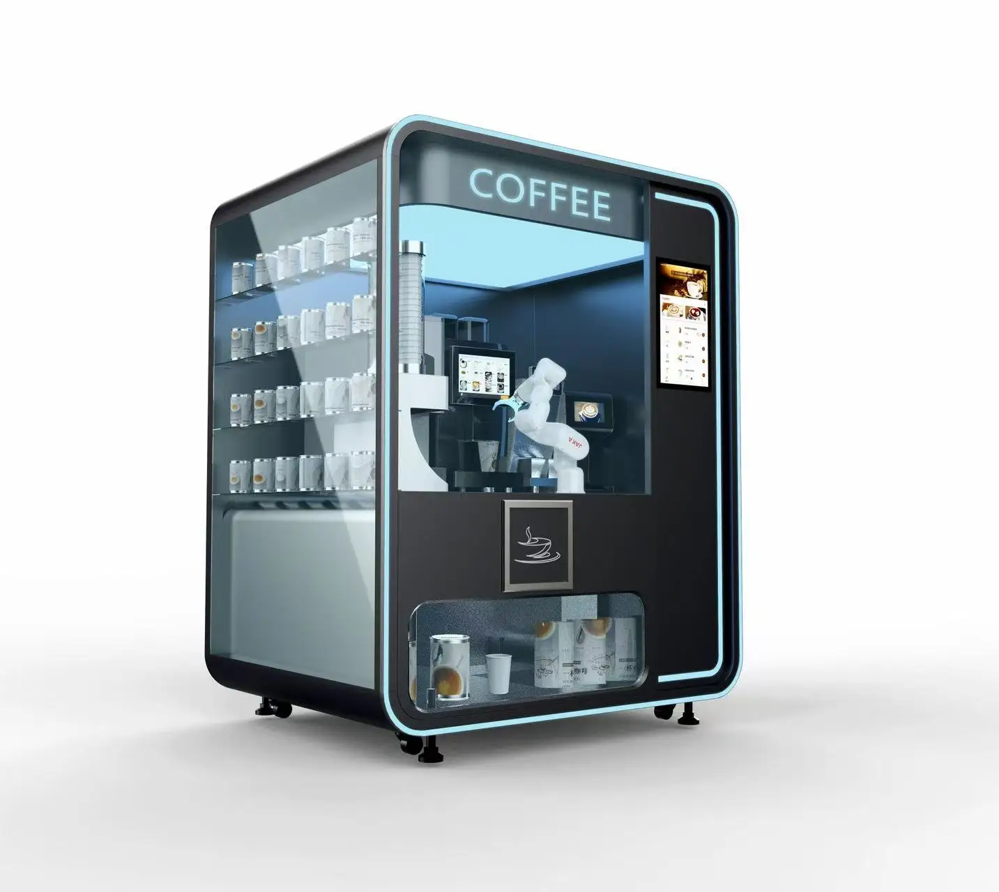 Commercial Coffee Robot Vending Machine - 24h Service