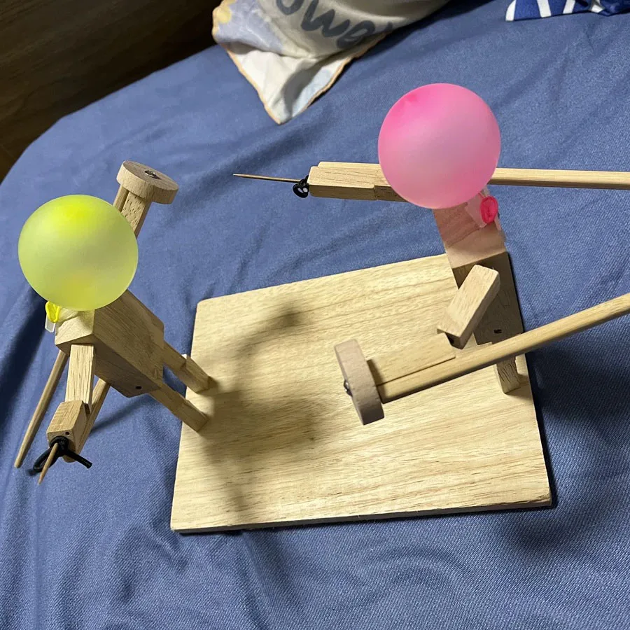 2024 Wooden Fighting Balloon Warrior - Educational Toy