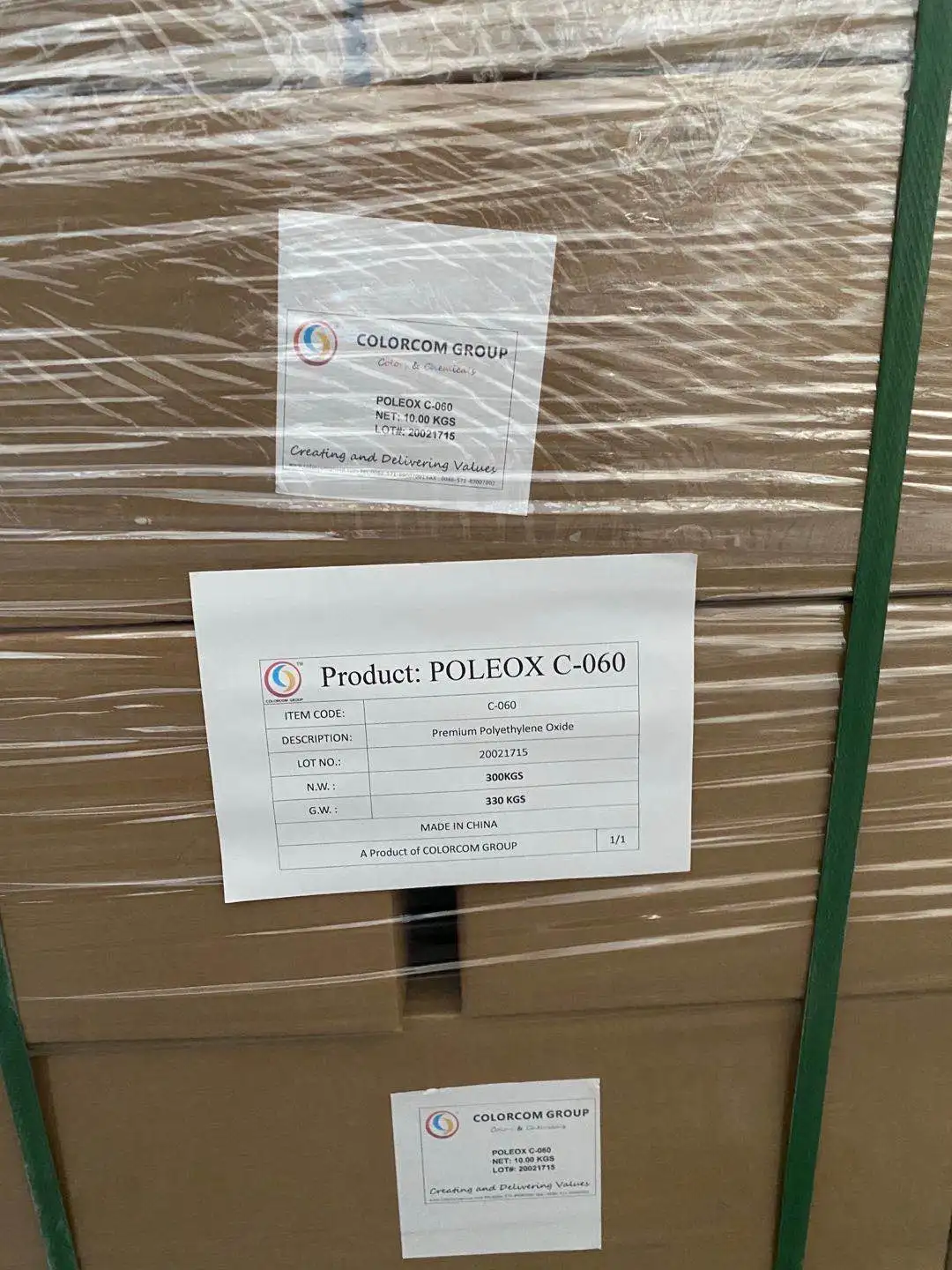 PEO Colorcom Polyethylene Oxide Counter Type to POLYOX WSR N60K