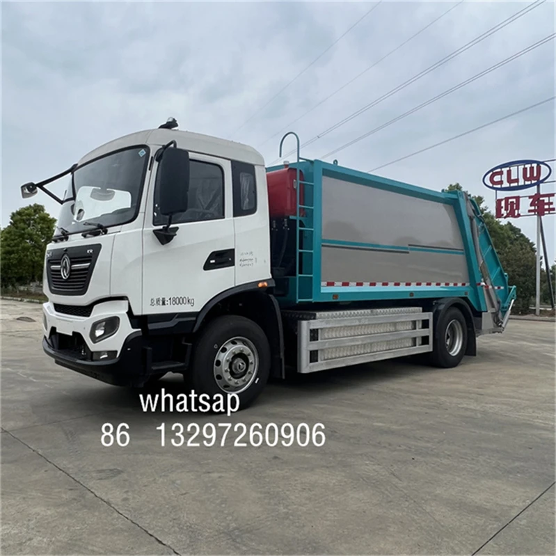 20m3 15 Ton Compactor Garbage Trucks & Compactor Bins With Crane - Buy ...