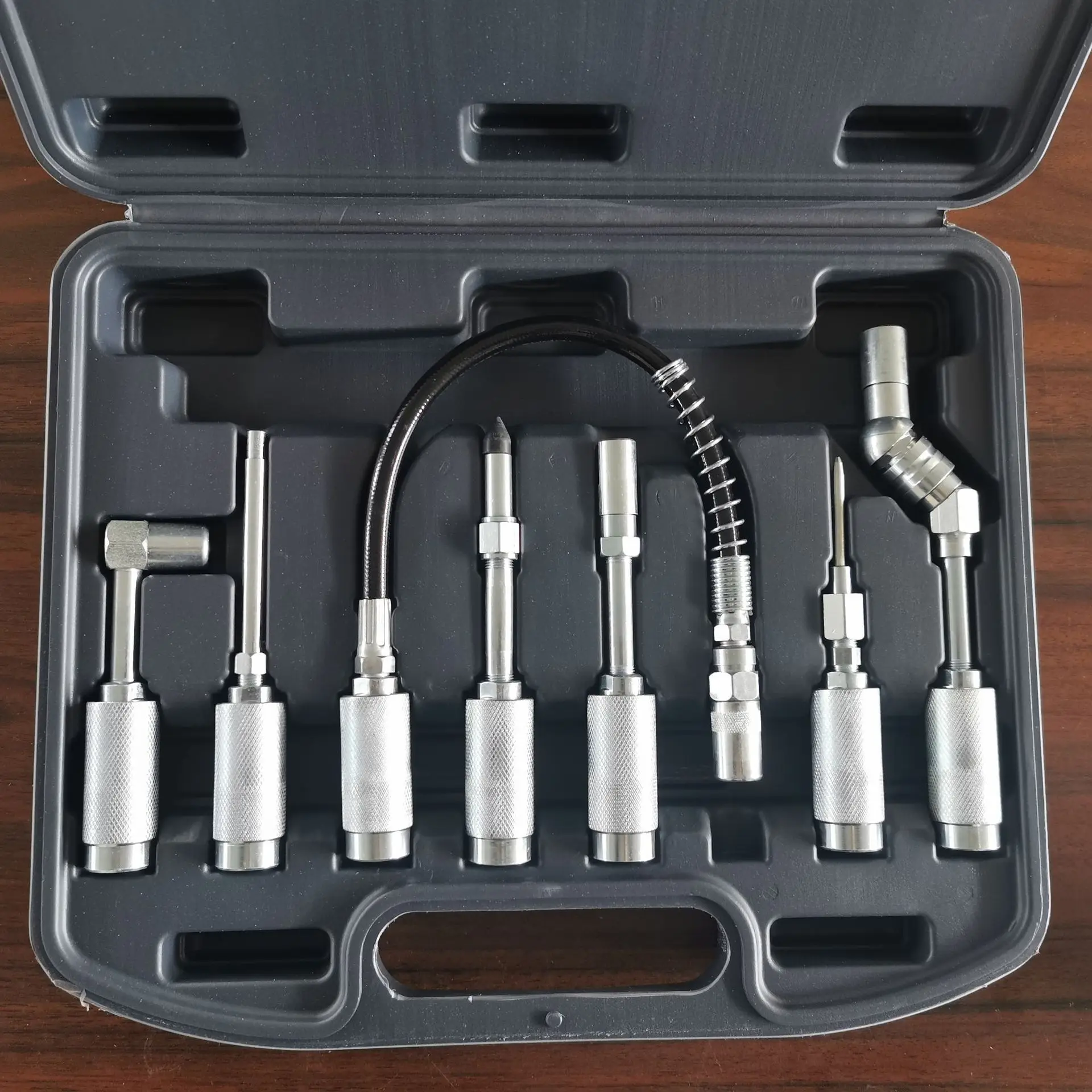 7 Piece 1/8npt All-in-one Set Grease Gun Accessory Set Includes Grease ...