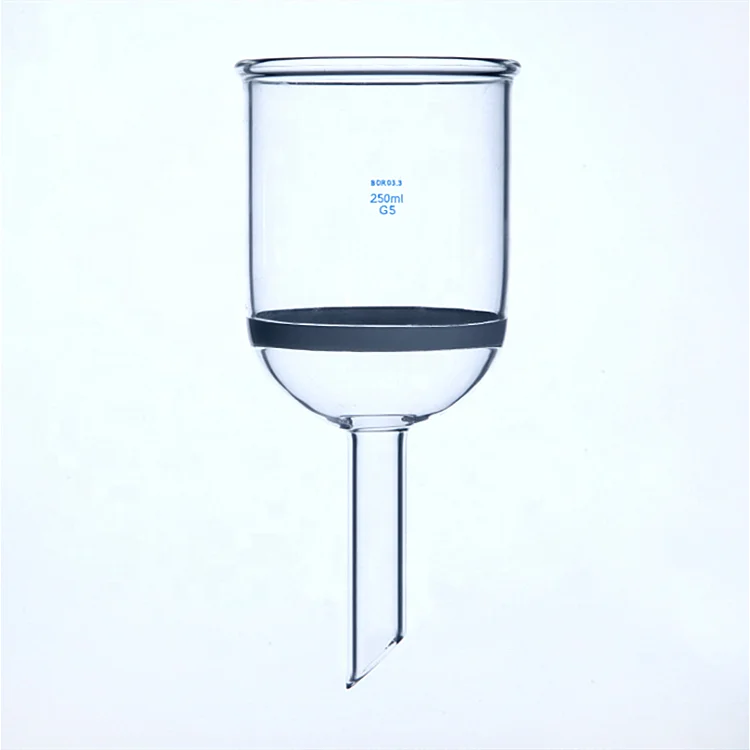 Acid-Resistant Glass Sand Core Funnel Porous Laboratory Plate Filter ...