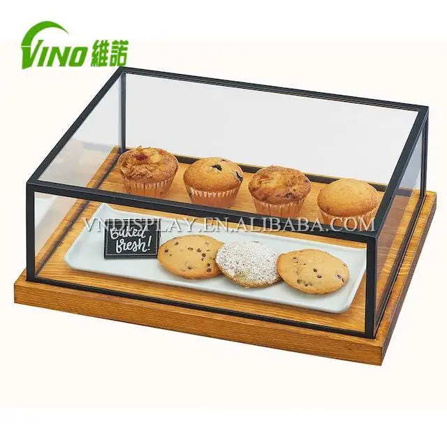 Custom Bakery Display Stand - 3 Tiered Wood & Metal