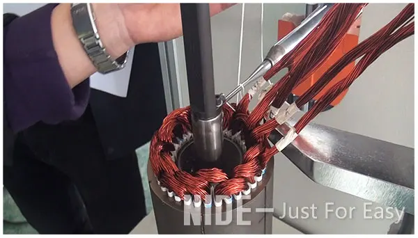 Cooler Motor Stator Winding Automatic Lacing Machine