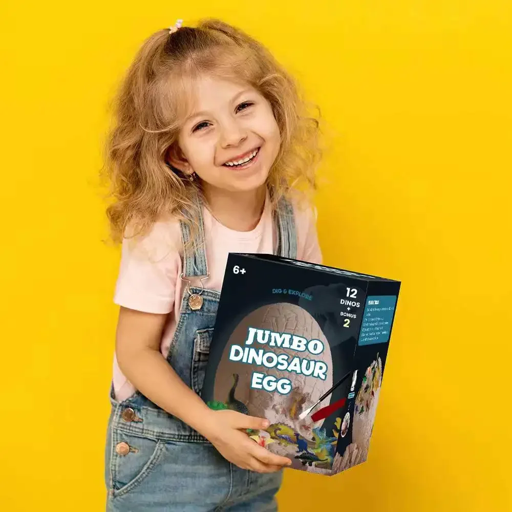 Kids Assembly Kit Excavation New Jumbo Dinosaur Egg Dig Toy Diy Dig It ...