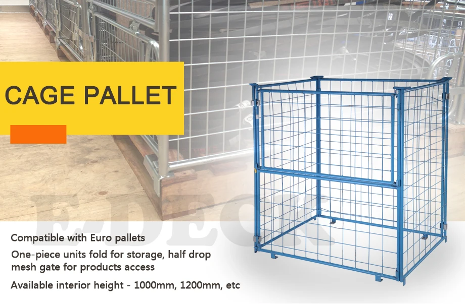 Euro Supermarkt Verzinkt Gelaste Stapelen Vouwen Draad Mesh Staal ...