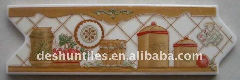 Decorative Ceramic Kitchen Tile Borders & Bathroom Wall Tiles