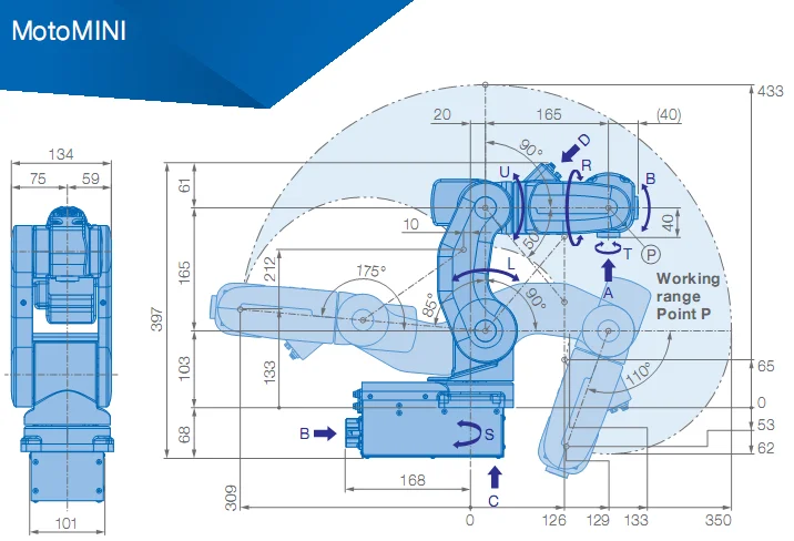 YASKAWA Motomini - Small Industrial Robot Arm for Pick and Place