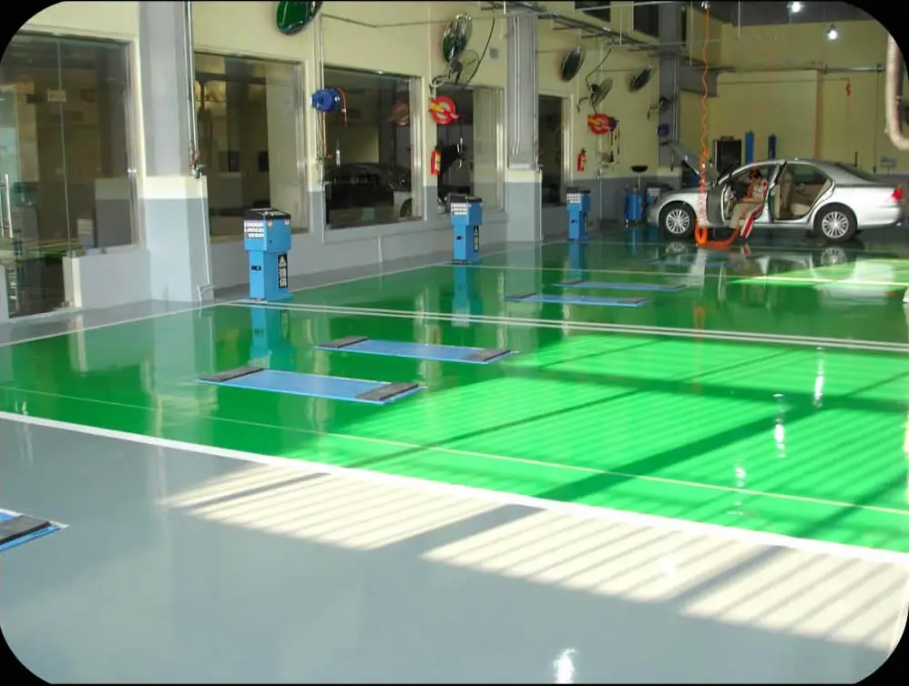 Industrial Premixed Green Epoxy Resin Floor Coating Kit - Waterproof ...