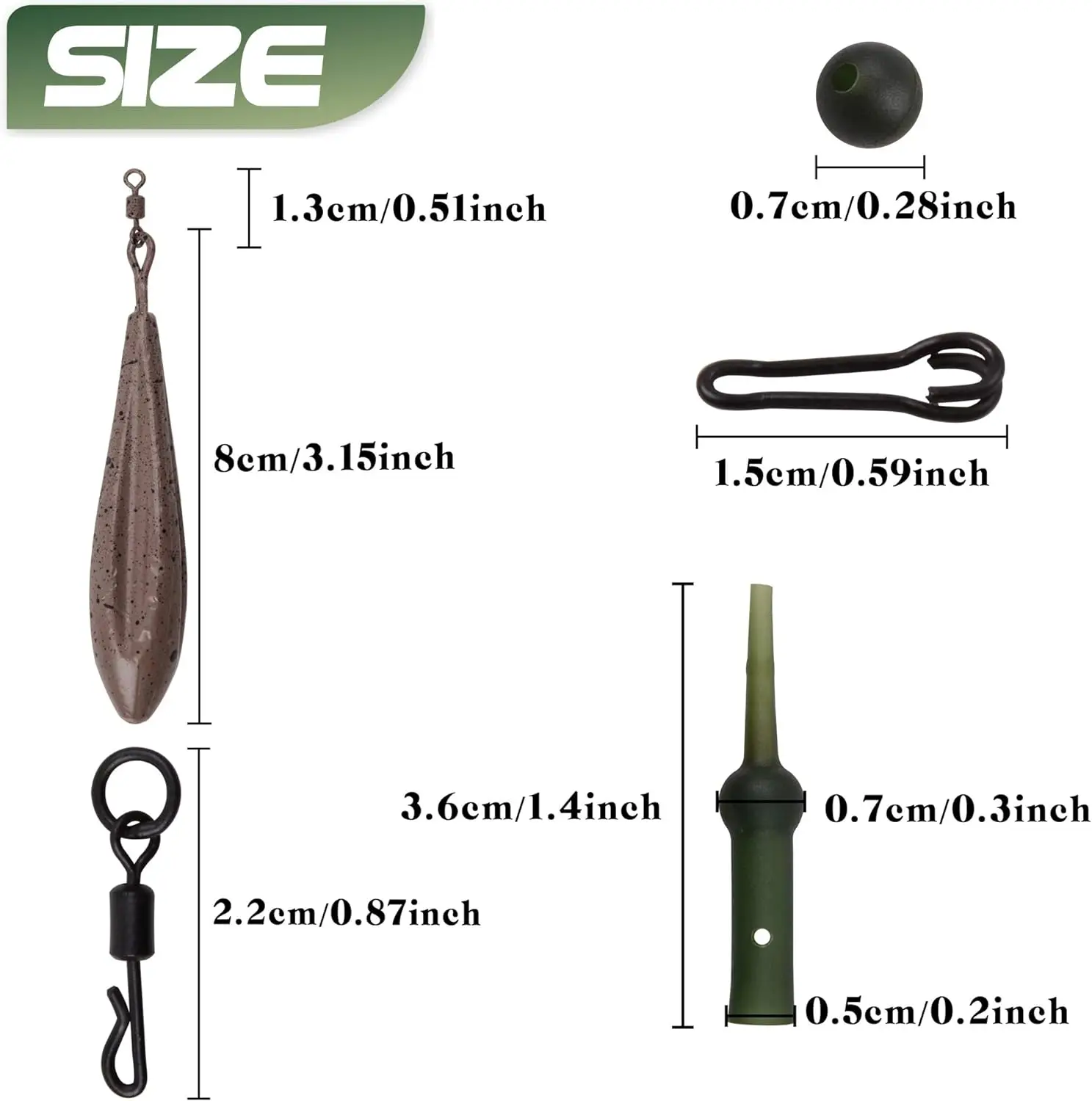 Coated Line Carp Fishing Leader Hair Rigs With Wide Gape Carp Hooks ...