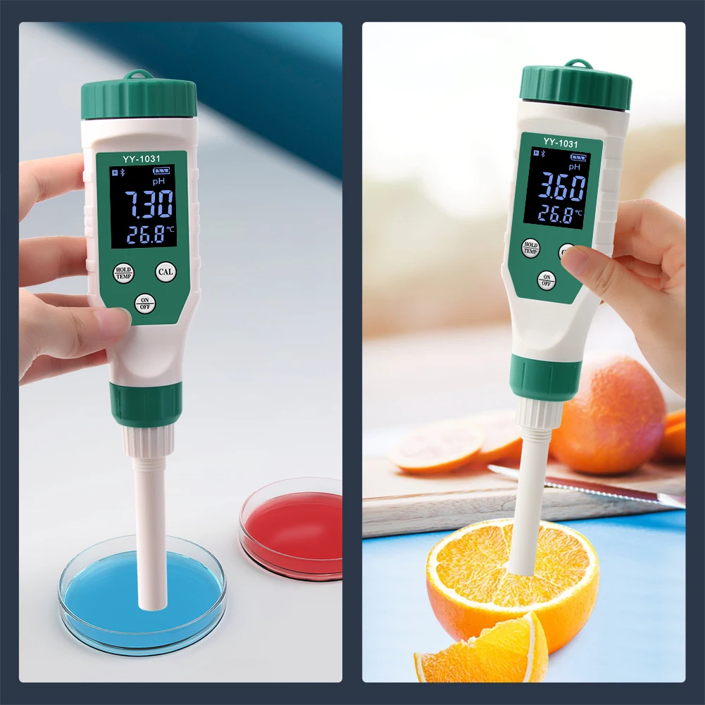 Backlit Lcd Display Bluetooth Ph Meter With Atc High Accuracy Ph Tester ...