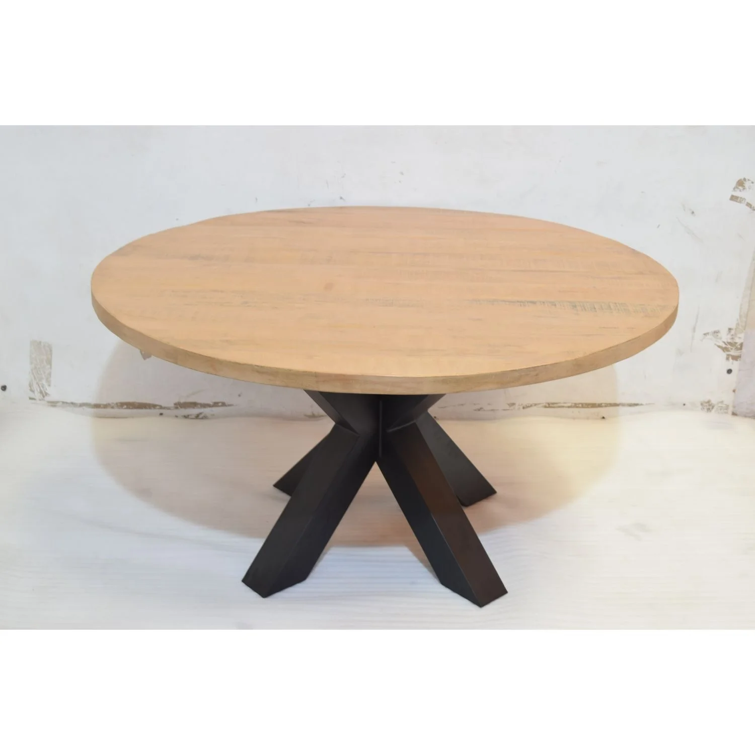Best Design Mango Wooden Industrial Vintage Iron Star Leg Dining Table ...